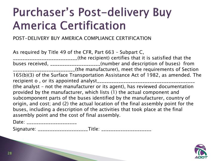 PPT - FTA Bus Procurement Requirements PowerPoint Presentation - ID:1642034