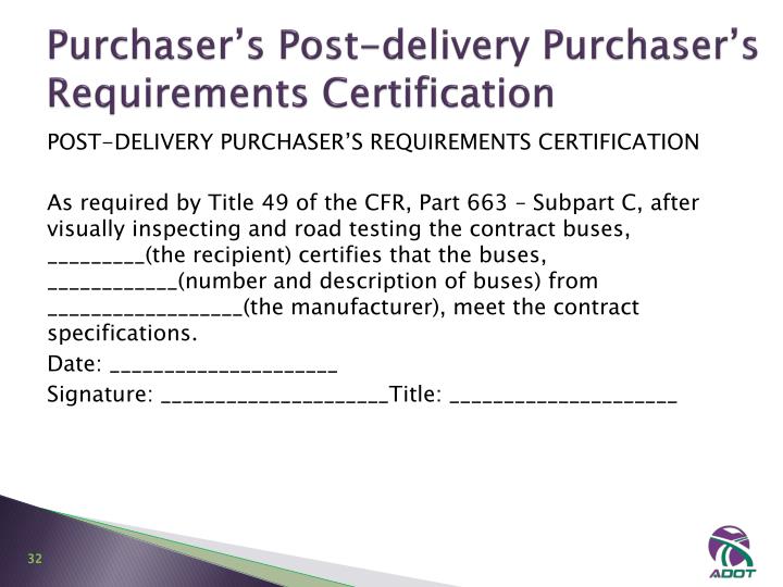 PPT - FTA Bus Procurement Requirements PowerPoint Presentation - ID:1642034