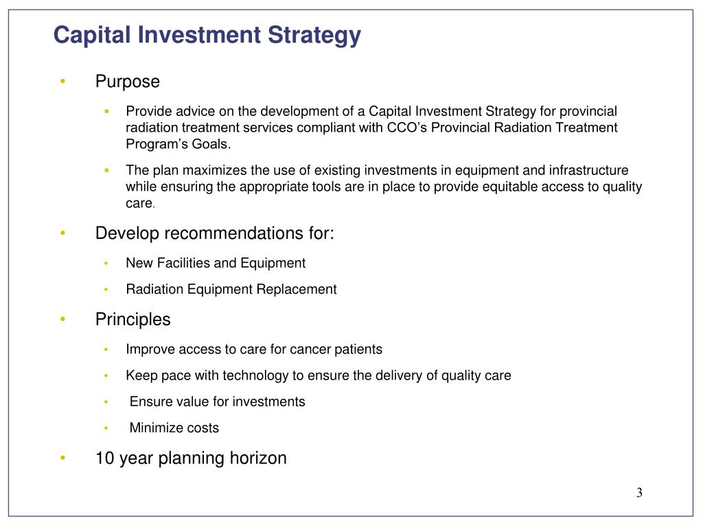 PPT - Radiation Treatment Capital Investment Strategy COORT ...