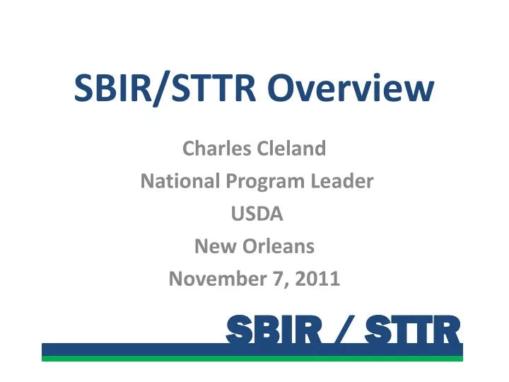 PPT - SBIR/STTR Overview PowerPoint Presentation, free download - ID:1642082