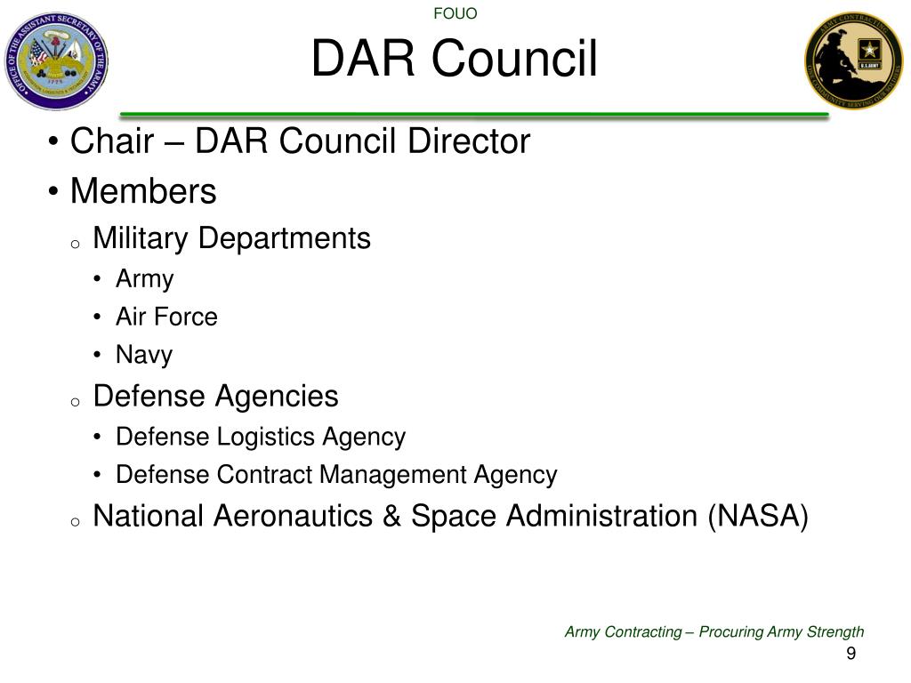 PPT - DAR Council Overview for the SAME DC POST and ACEC/MW Joint ...