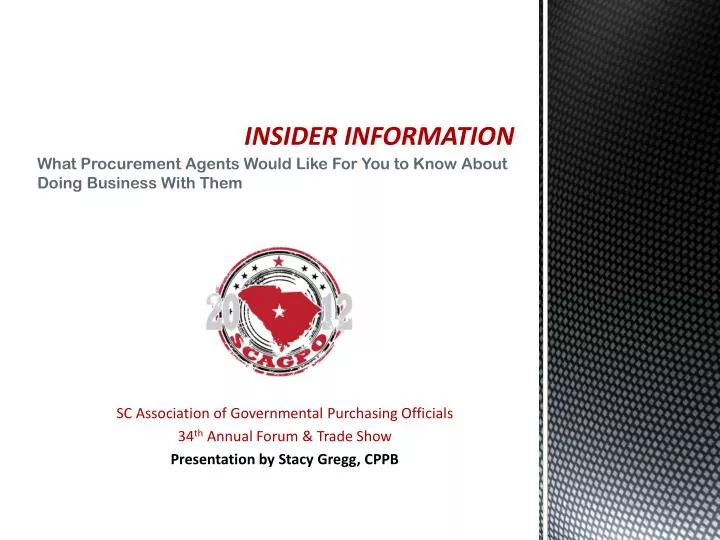 PPT - INSIDER INFORMATION PowerPoint Presentation, free download - ID ...