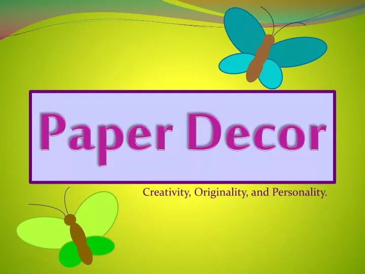 PPT - Paper Decor PowerPoint Presentation, free download - ID:1643035