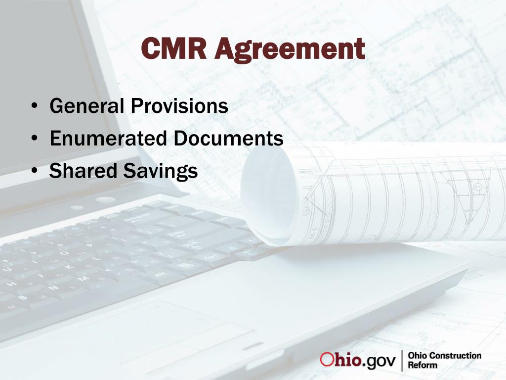 PPT - CMR Contract Documents Jon Walden Manager of Contracts ...