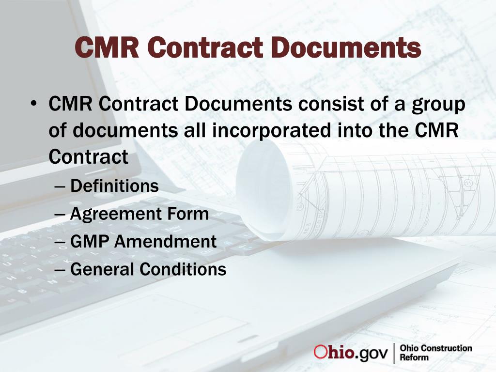 PPT - CMR Contract Documents Jon Walden Manager of Contracts ...