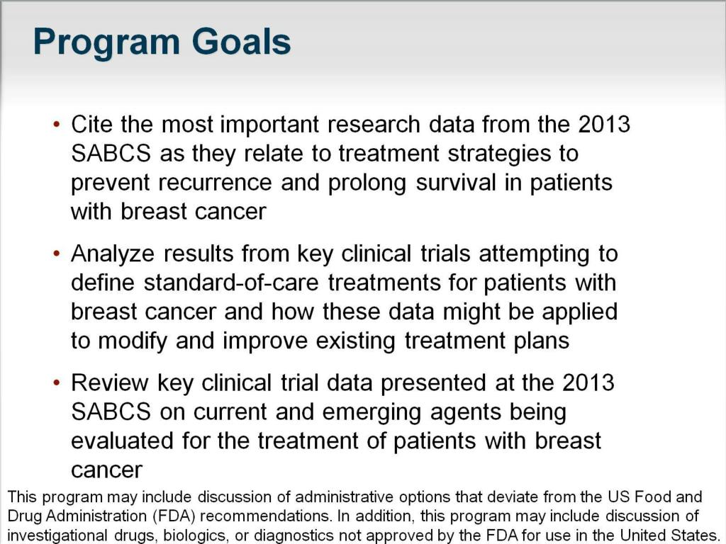 PPT - Breast Cancer Highlights, San Antonio 2013 PowerPoint ...