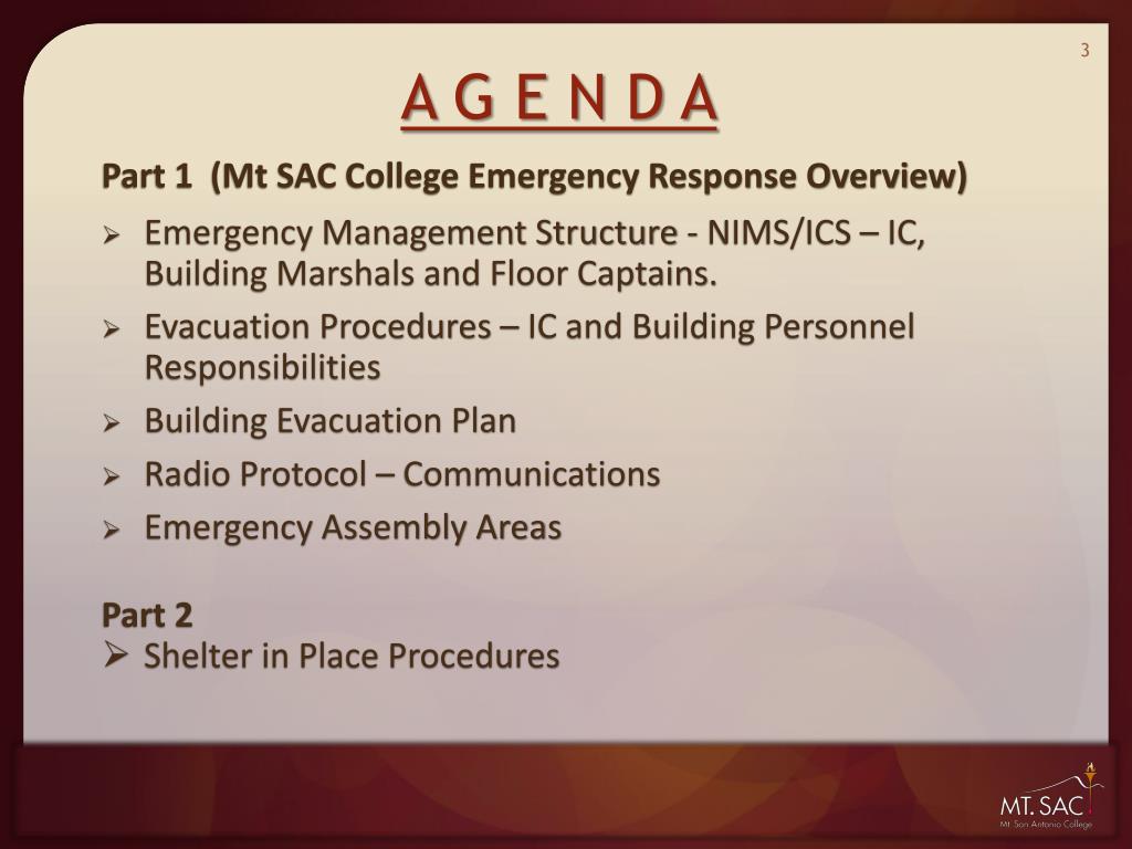 PPT - Mt. San Antonio College Emergency Preparedness Training ...