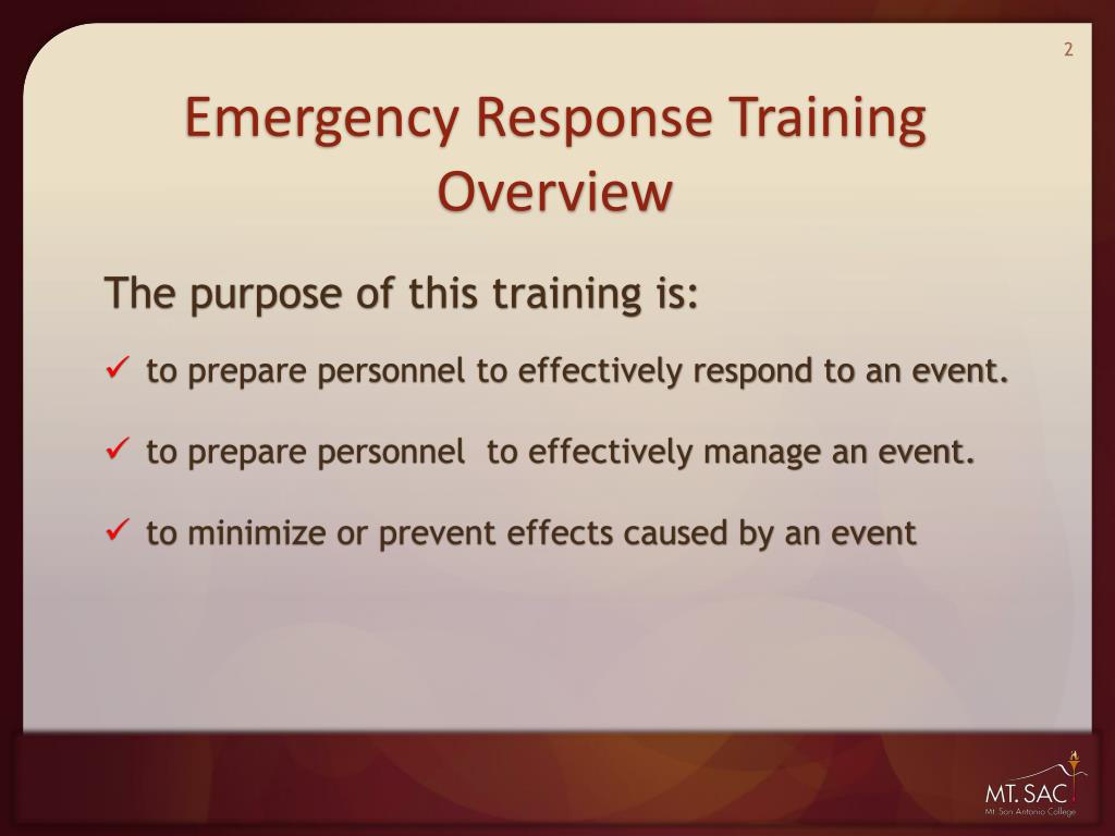 PPT - Mt. San Antonio College Emergency Preparedness Training ...
