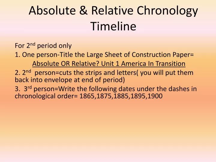 PPT - Absolute & Relative Chronology Timeline PowerPoint Presentation ... PPT - Absolute & Relative Chronology Timeline PowerPoint Presentation ...