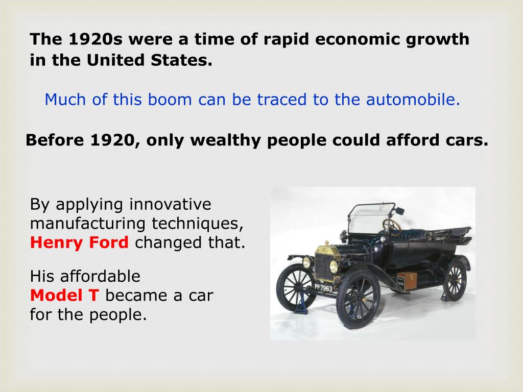 PPT - The Economy During the 1920s PowerPoint Presentation, free ...