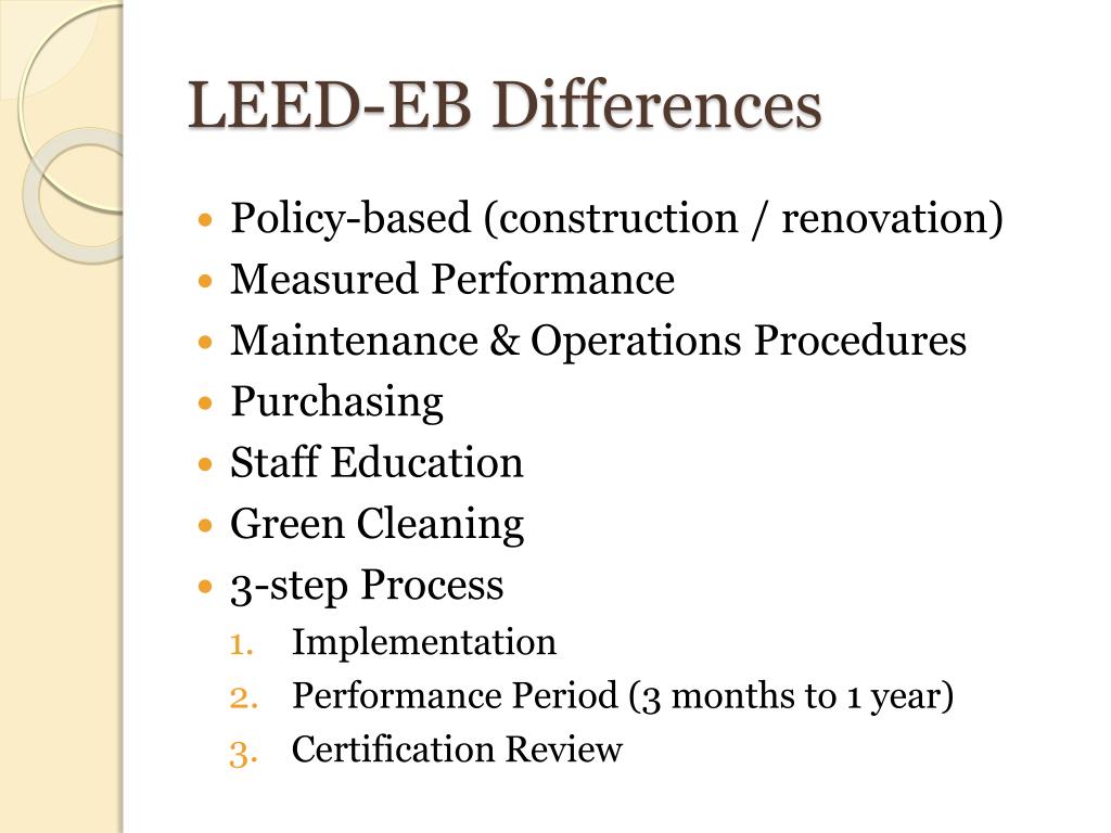 PPT - College of Health and Human Services LEED-EB Gold PowerPoint ...