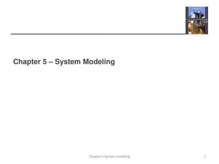 PPT - Chapter 5 – System Modeling PowerPoint Presentation, free download - ID:1644343