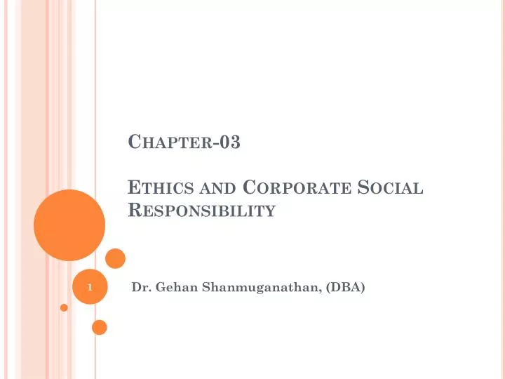 PPT - Chapter-03 Ethics and Corporate Social Responsibility PowerPoint ...