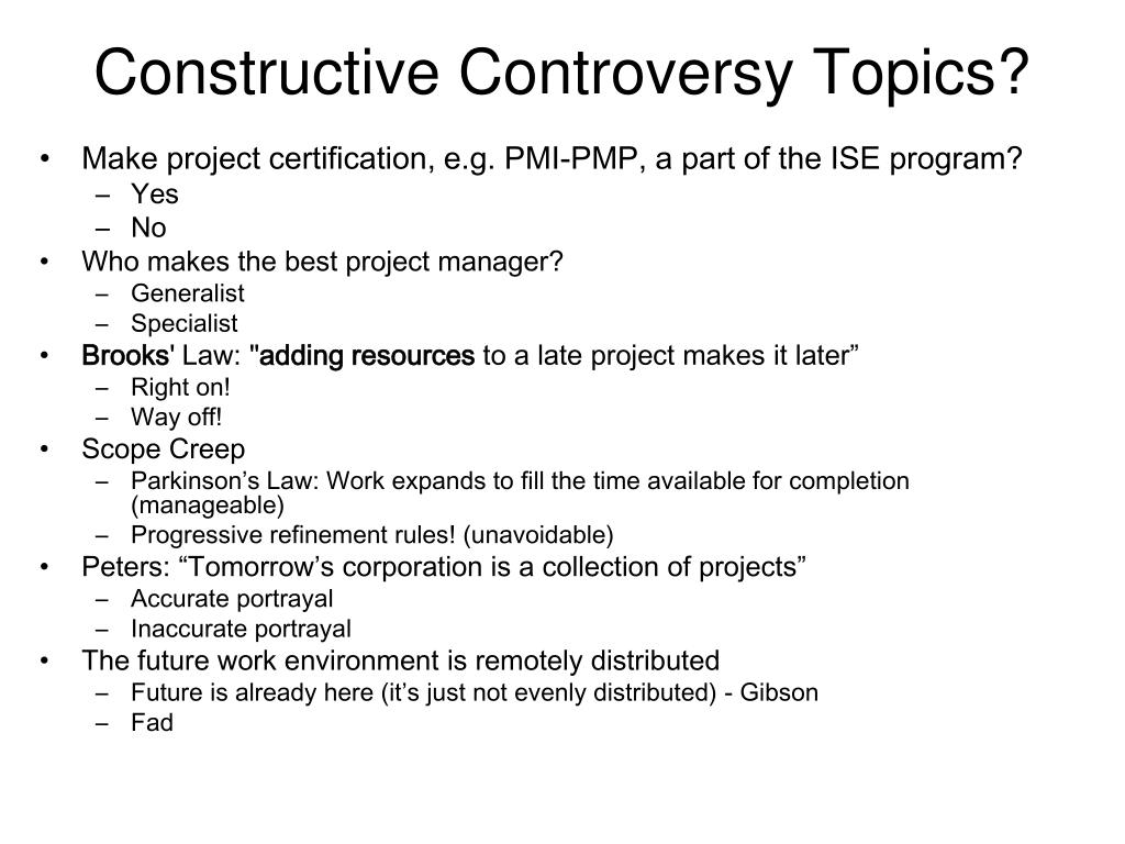 PPT - Constructive Controversy & Decision Making Karl A. Smith ksmith ...