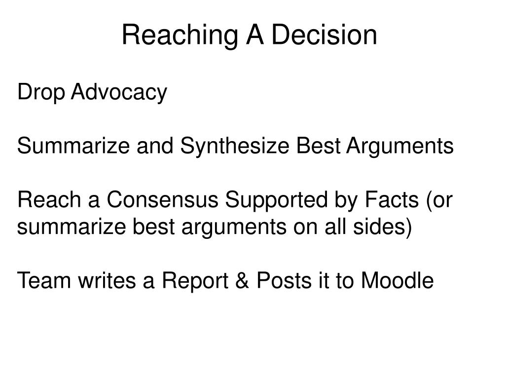 PPT - Constructive Controversy & Decision Making Karl A. Smith ksmith ...