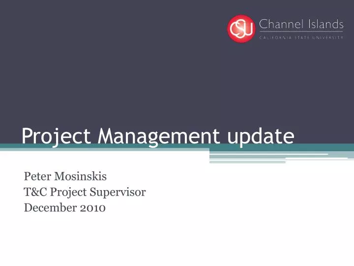 PPT - Project Management update PowerPoint Presentation, free download ...