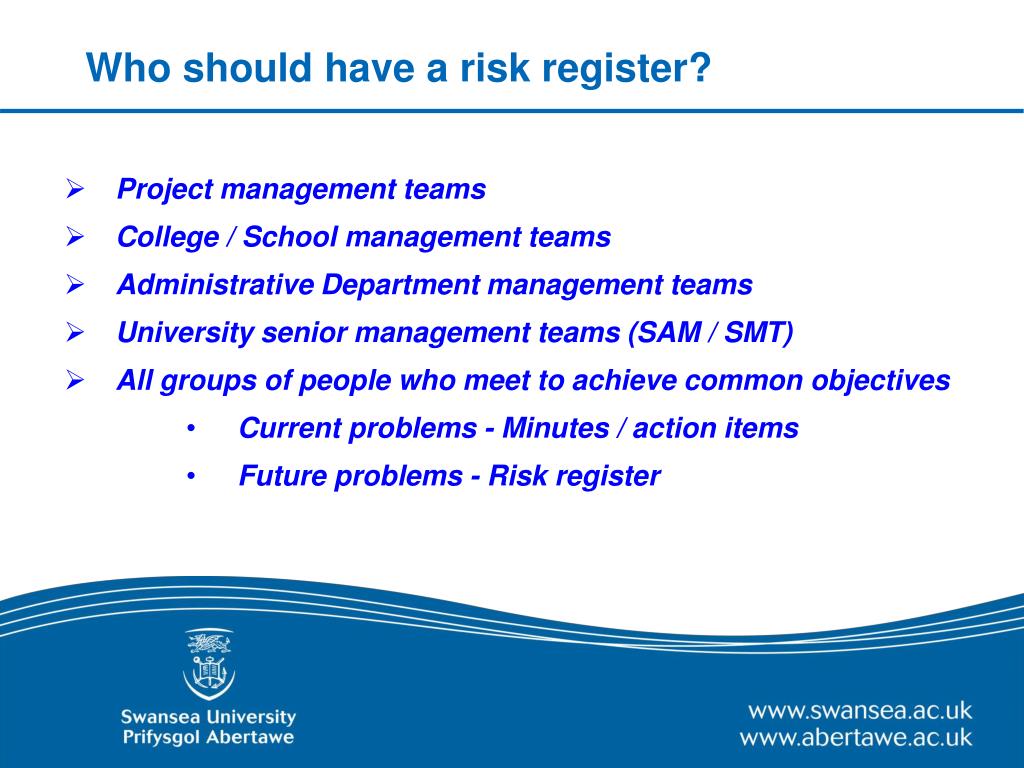 PPT - Risk Register January 2011 PowerPoint Presentation, free download ...