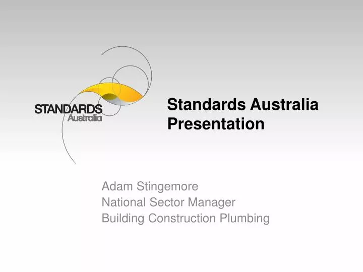 PPT - Standards Australia Presentation PowerPoint Presentation, free ...
