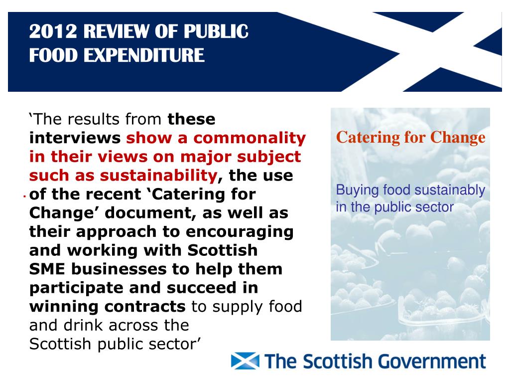 PPT - Robin Gourlay Scottish Government Food and Drink Division & East ...