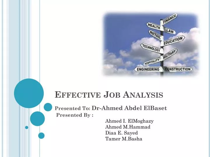 PPT - Effective Job Analysis PowerPoint Presentation, free download ...