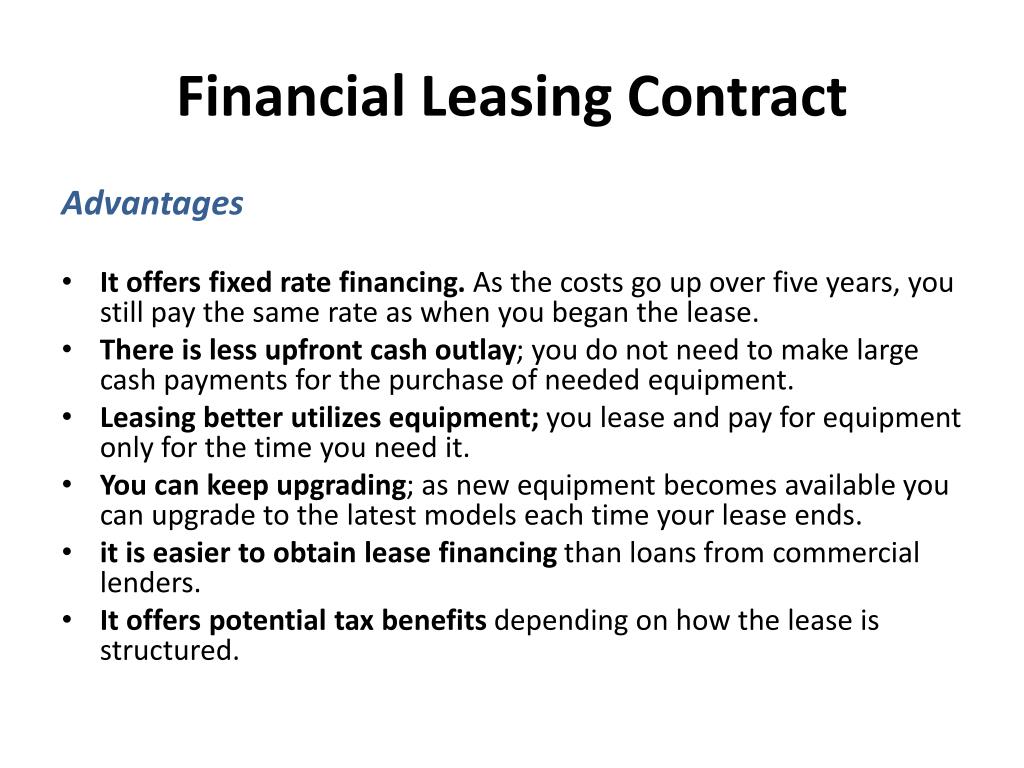PPT - FINANCIAL LEASING, FACTORING AND FINANCE COMPANIES PowerPoint ...