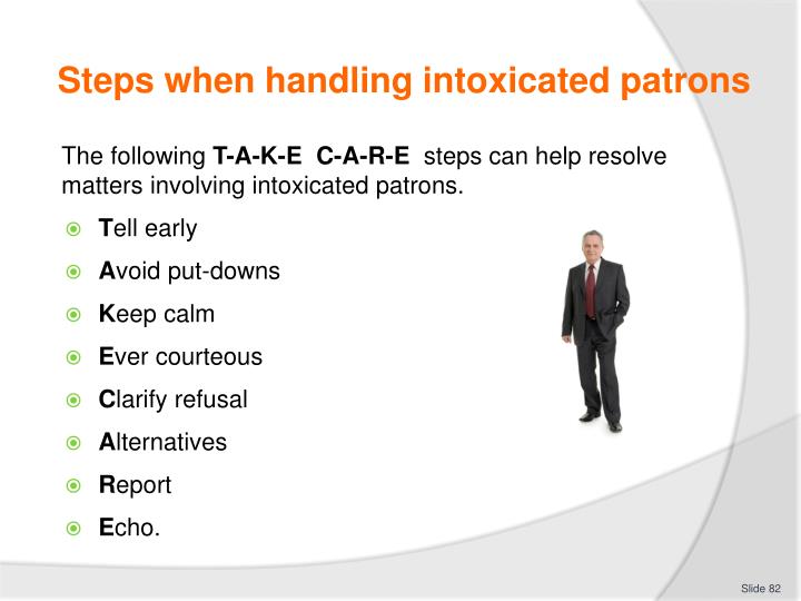 PPT - Manage intoxicated persons PowerPoint Presentation - ID:1646139