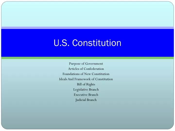 PPT - U.S. Constitution PowerPoint Presentation, free download - ID:1646211