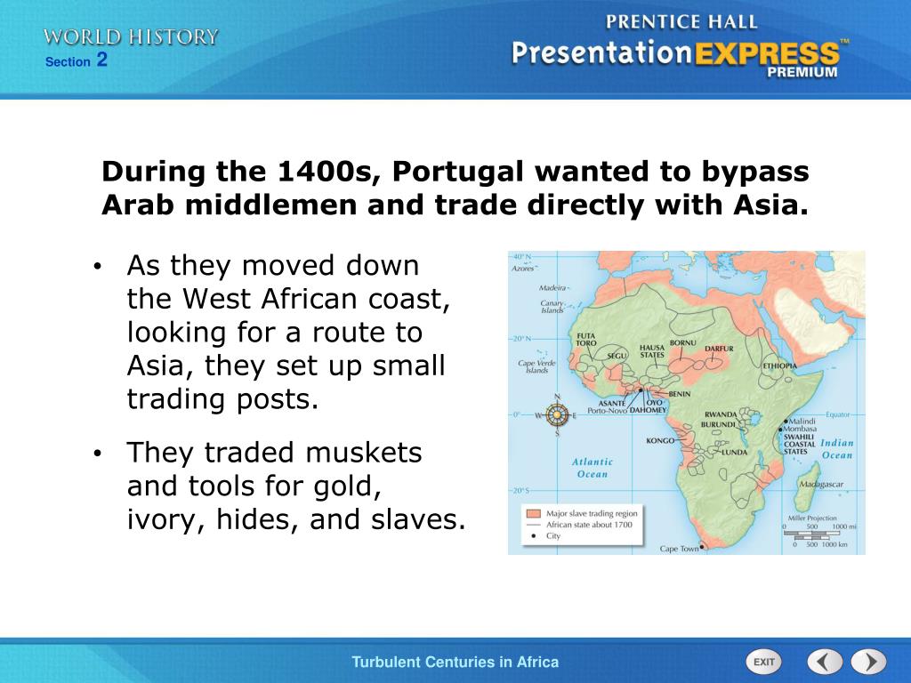 PPT - Describe how the Portuguese established footholds on Africa’s ...