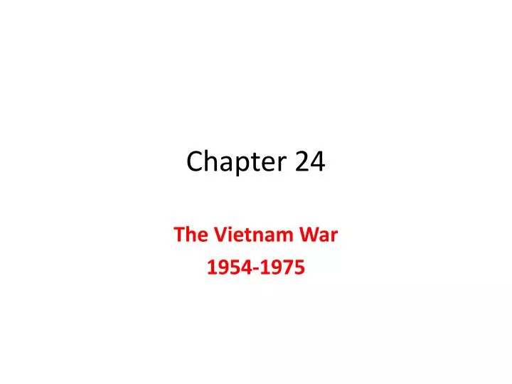 PPT - Chapter 24 PowerPoint Presentation, free download - ID:1646381