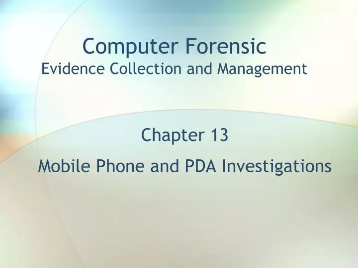 PPT - Computer Forensic Evidence Collection and Management PowerPoint ...