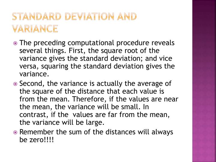 PPT - Measures of Variance PowerPoint Presentation - ID:1646781