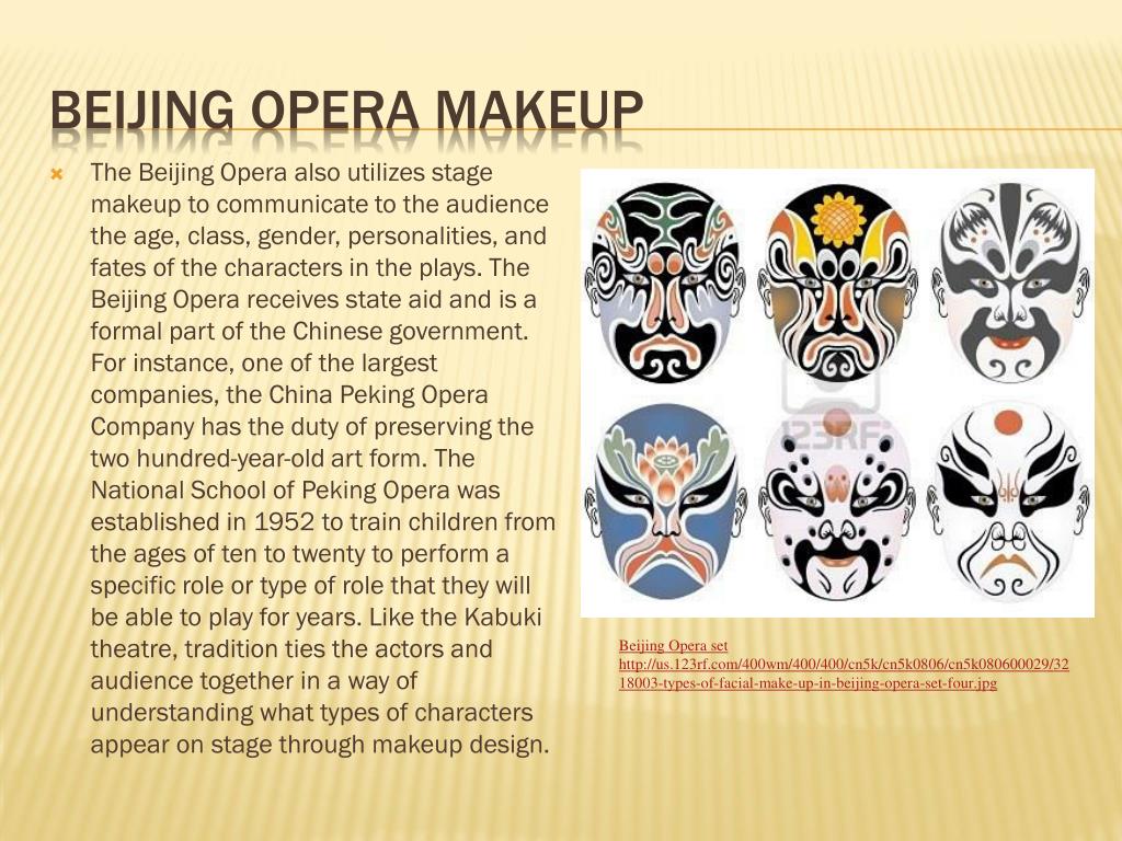 PPT - Stage makeup in the beijing opera of china and the kabuki theatre ...