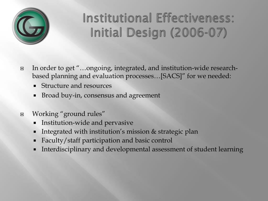 PPT - Designing Assessment and Institutional Research for a New ...