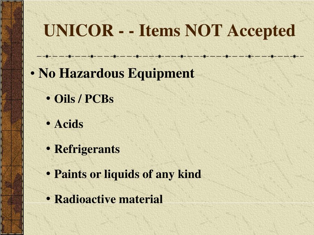 PPT - UNICOR Federal Prison Industries, Inc. PowerPoint Presentation ...