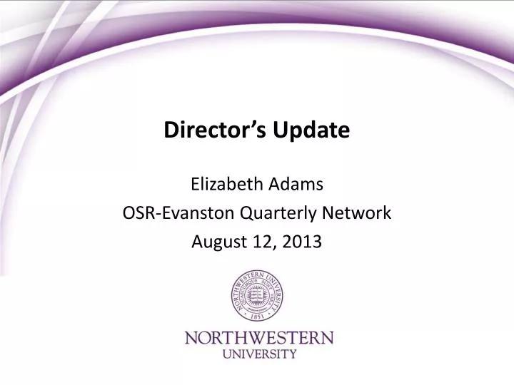 PPT - Director’s Update PowerPoint Presentation, free download - ID:1646999