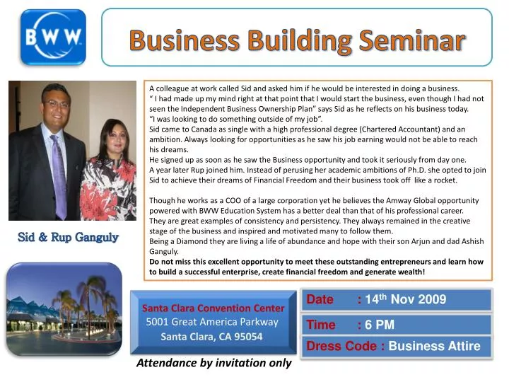 PPT - Business Building Seminar PowerPoint Presentation, free download ...