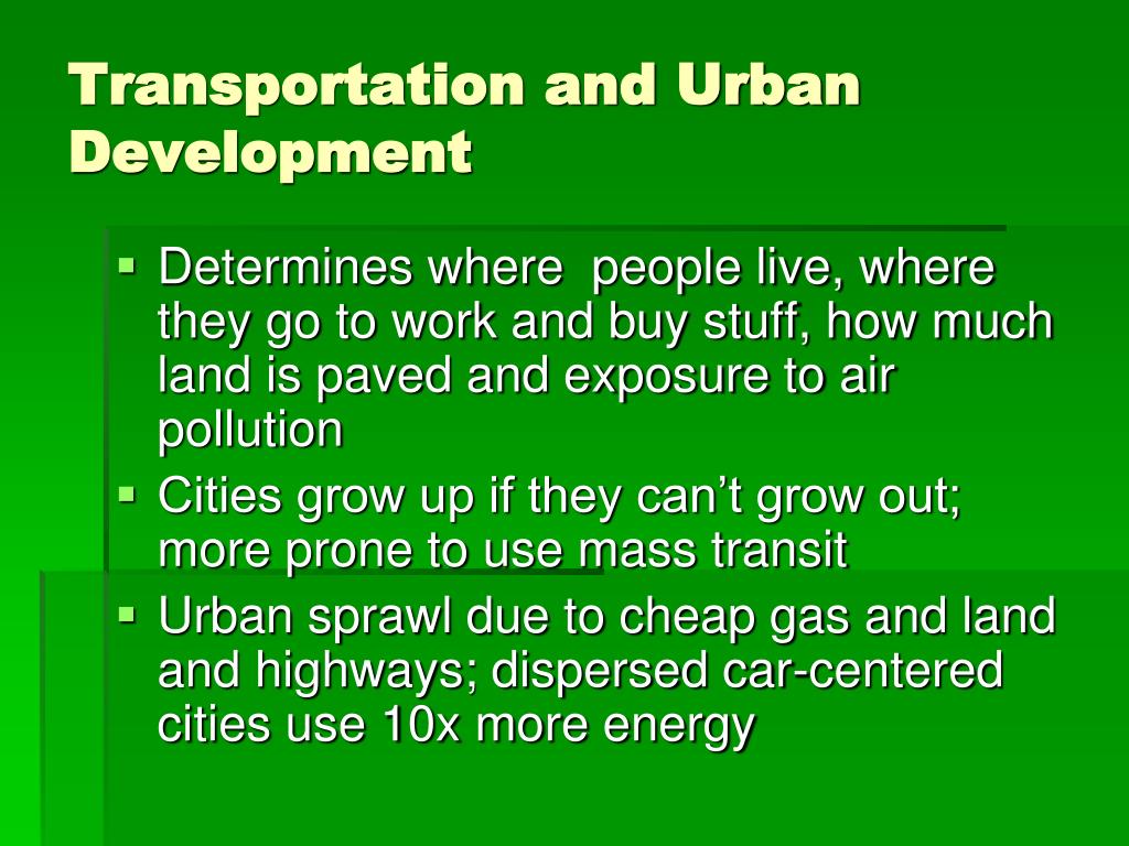 PPT - Sustainable Cities: Urban Land Use and Management PowerPoint ...