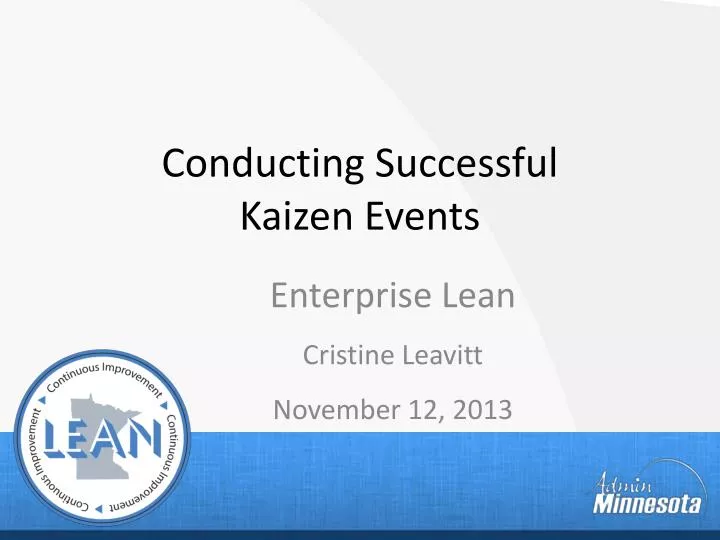 PPT - Conducting Successful Kaizen Events PowerPoint Presentation, free ...