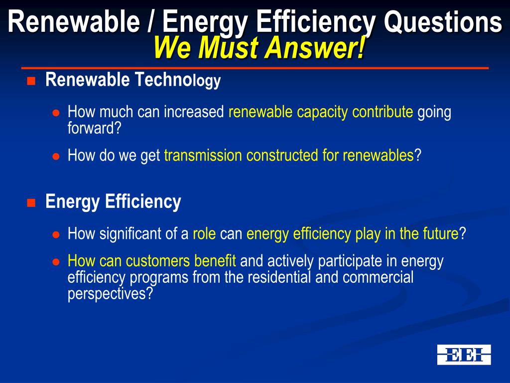 PPT - Tomorrow’s Electric Industry -- Challenges and Opportunities ...