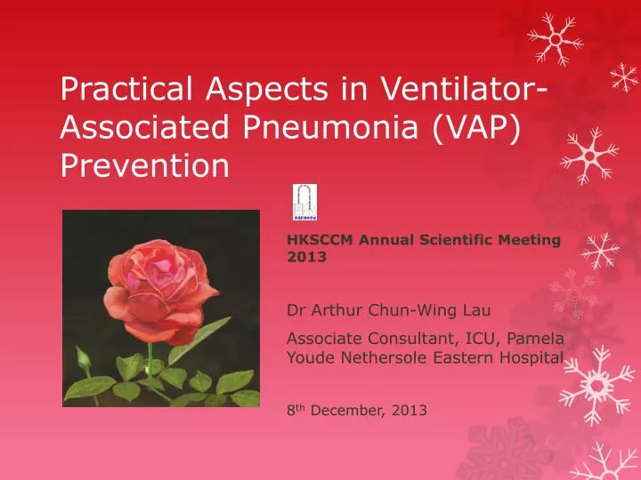 PPT - Practical Aspects in Ventilator-Associated Pneumonia (VAP ...