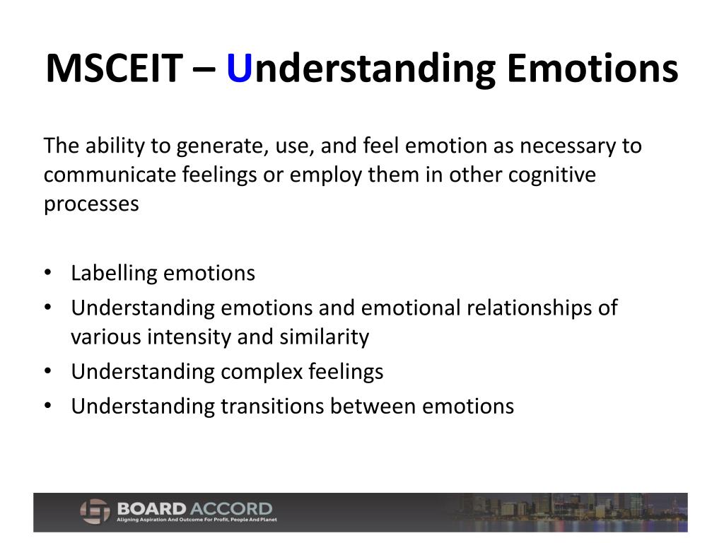 PPT - The Emotionally Intelligent Director Emotions drive people ...