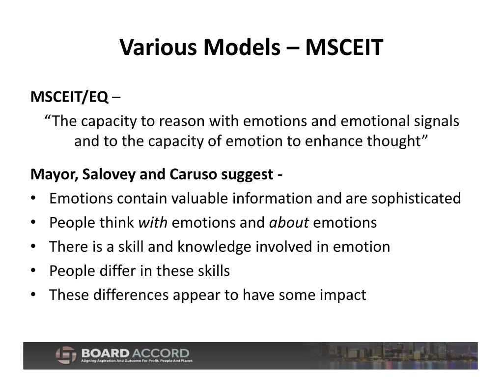 PPT - The Emotionally Intelligent Director Emotions drive people ...
