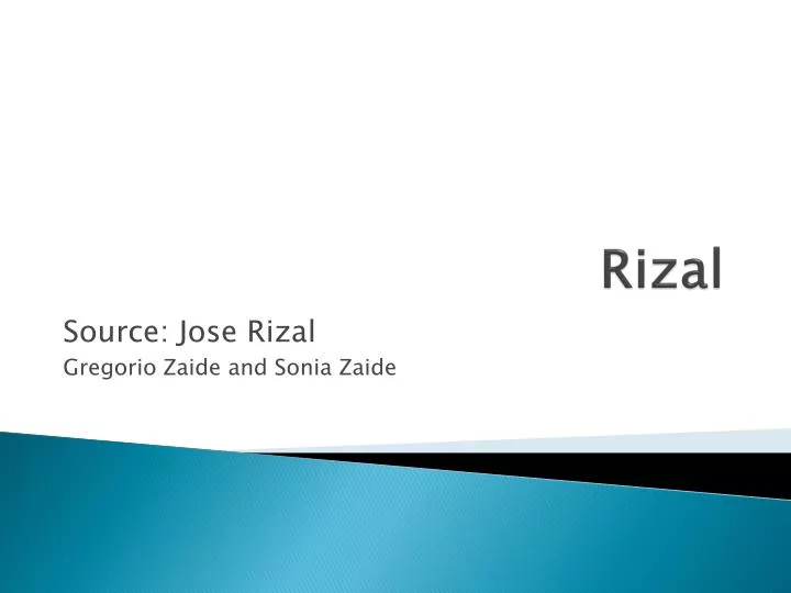 PPT - Rizal PowerPoint Presentation, free download - ID:1648946