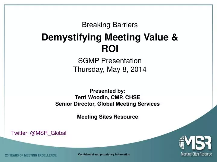 PPT - SGMP Presentation Thursday, May 8, 2014 PowerPoint Presentation ...