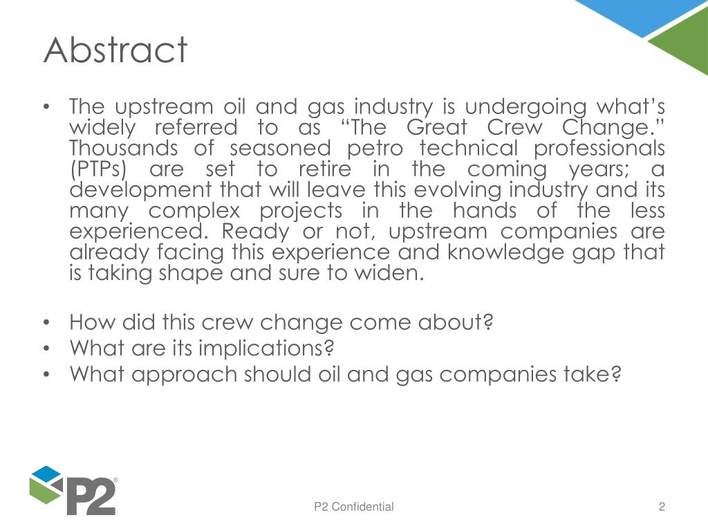 PPT - The Great Crew Change: What’s Next for the Oil and Gas Industry’s ...