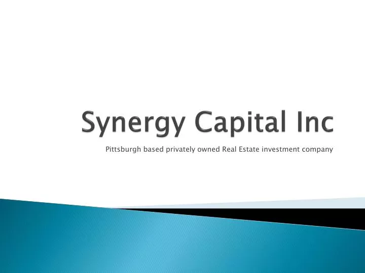 PPT - Synergy Capital Inc PowerPoint Presentation, free download - ID ...