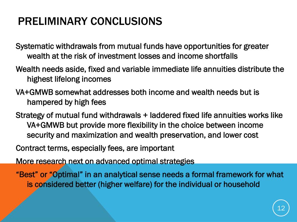 PPT - Systematic Withdrawals, Life annuities and Investments PowerPoint ...
