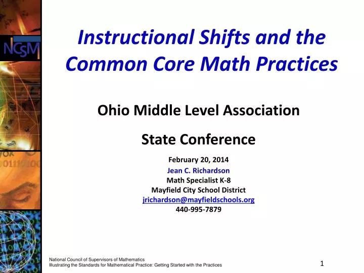 PPT - Instructional Shifts and the Common Core Math Practices ...