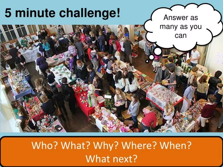 PPT - 5 minute challenge! PowerPoint Presentation, free download - ID ...