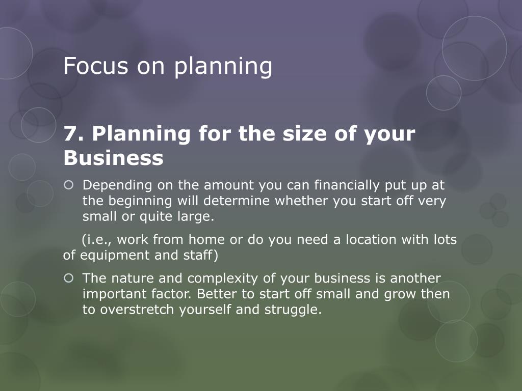 PPT - Entrepreneurial Planning Considerations PowerPoint Presentation ...